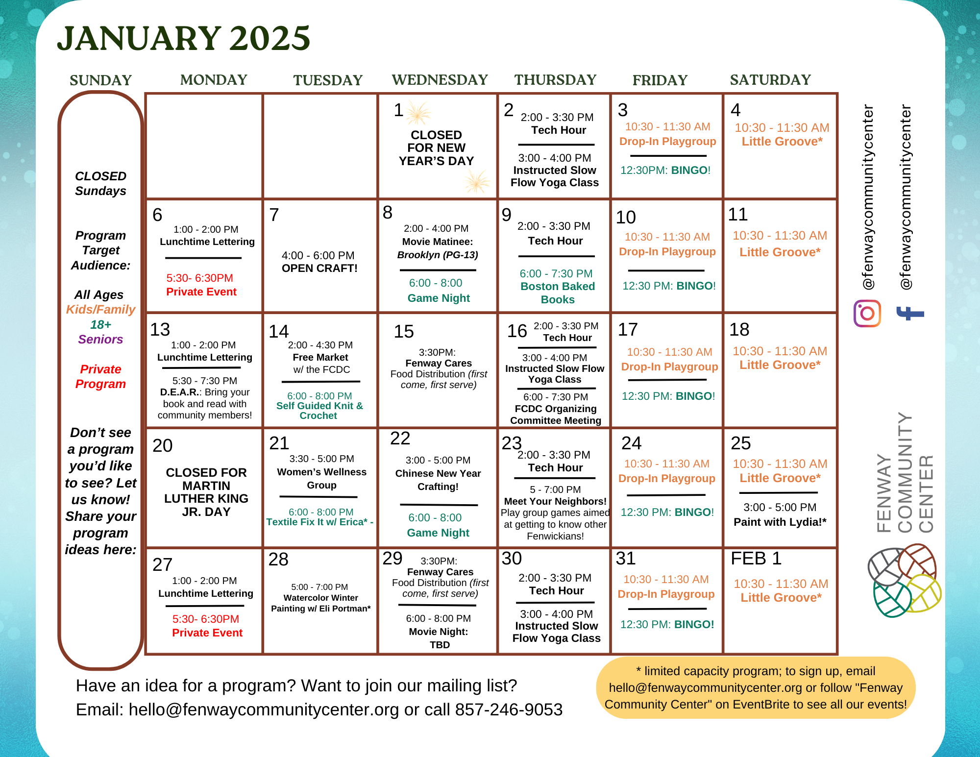 Rentals – Fenway Community Center